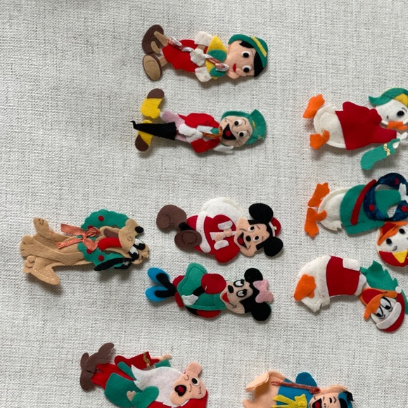 Disney | Holiday | Vintage Disney Felt Ornaments 96s Japan | Poshmark